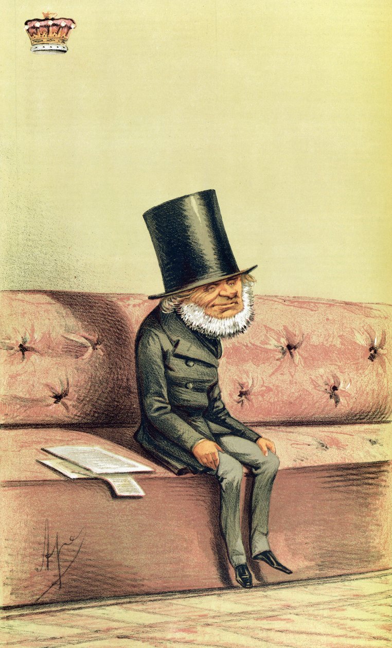 Lord John Russell cartoon from Vanity Fair by English School