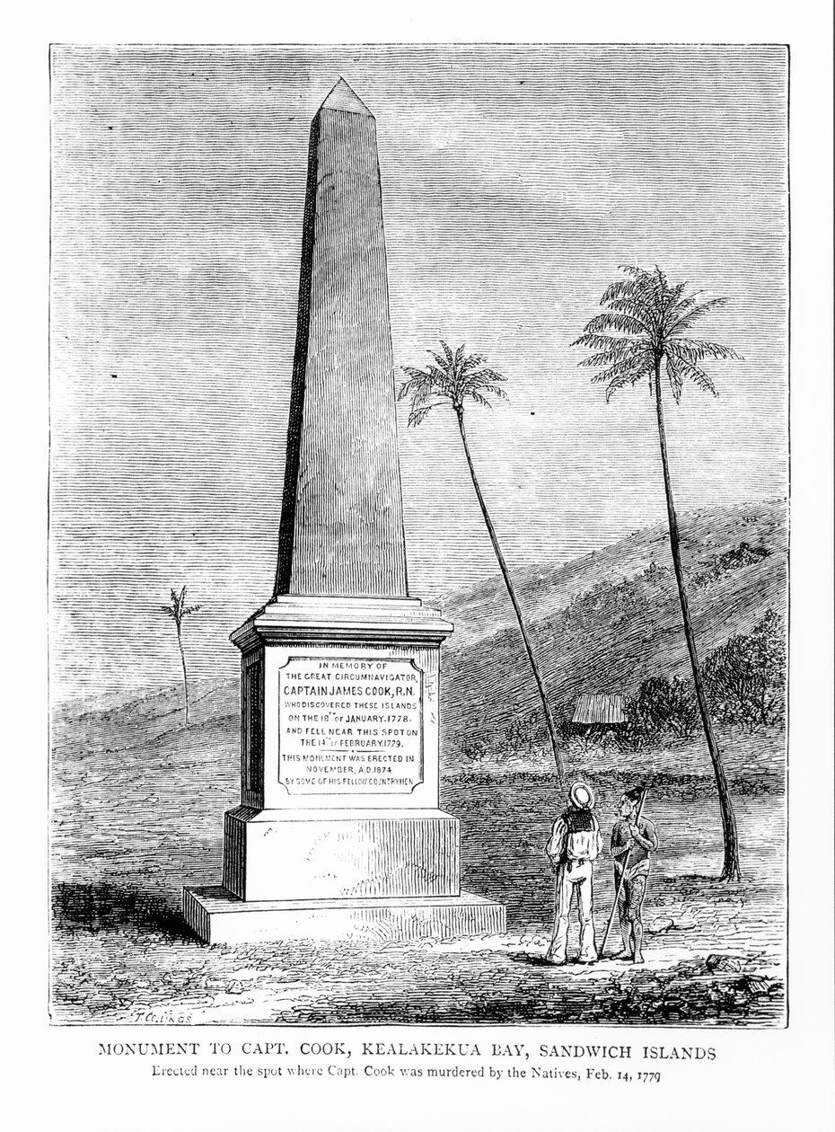Monument to Captain James Cook, Kealakekua Bay, Sandwich Islands