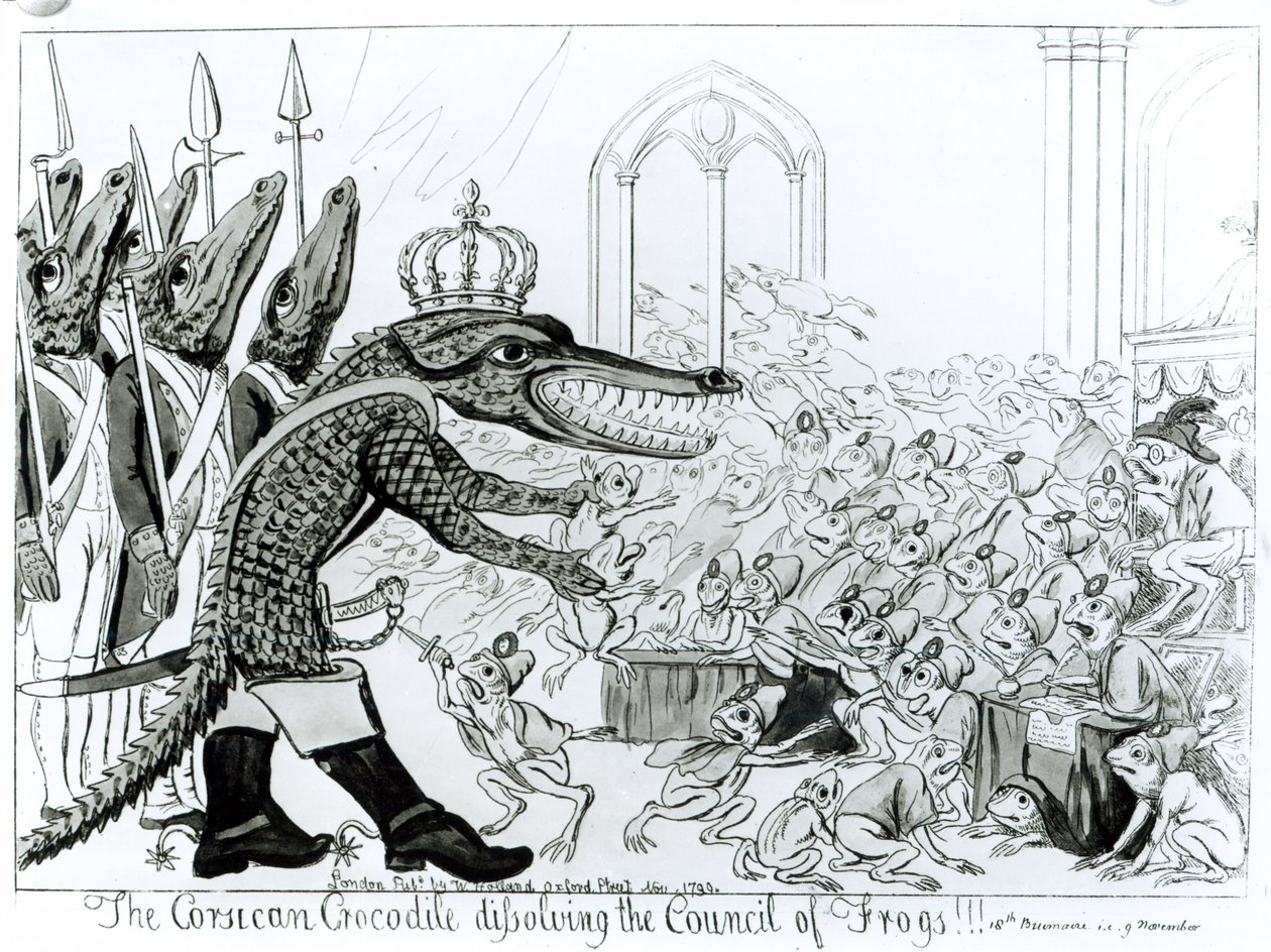 The Corsican Crocodile dissolving the Council of Frogs