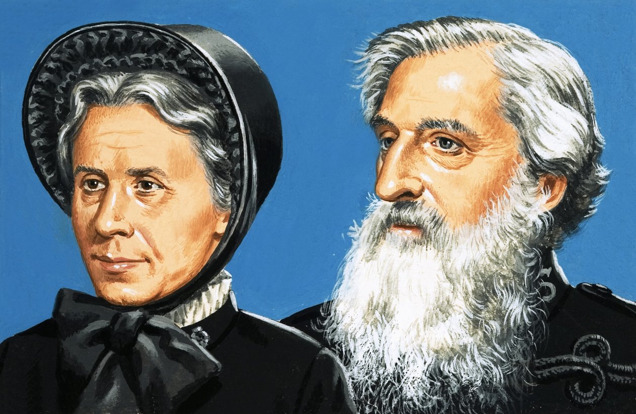 William Booth and his wife Catherine by English School