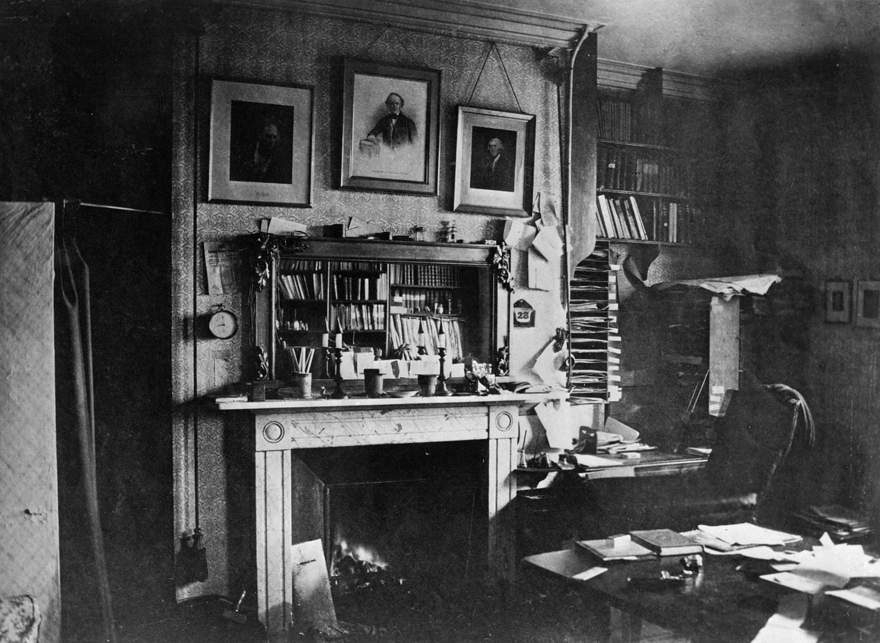 Charles Darwin's study at Down House by English Photographer