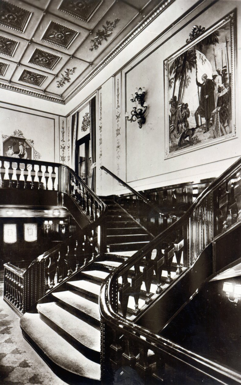 Grand Staircase onboard the HMS Homeric