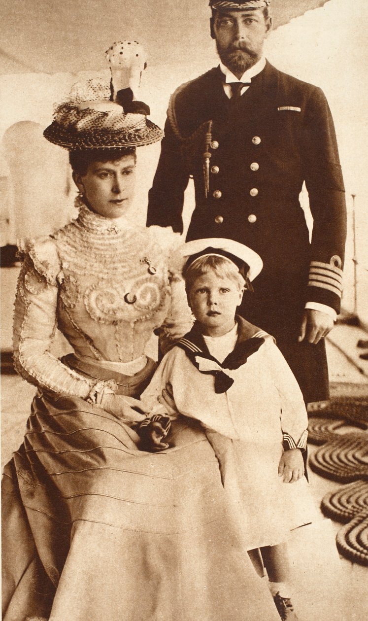 King George V, Queen Mary and Their Son Edward VIII, Aboard H.M.S ...
