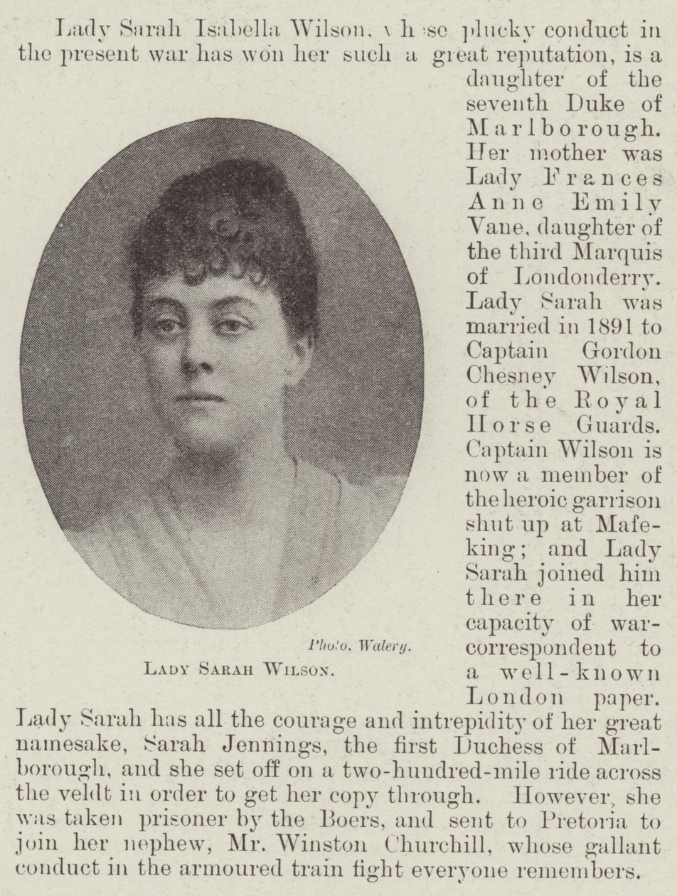 Lady Sarah Wilson by English Photographer: Fine art print