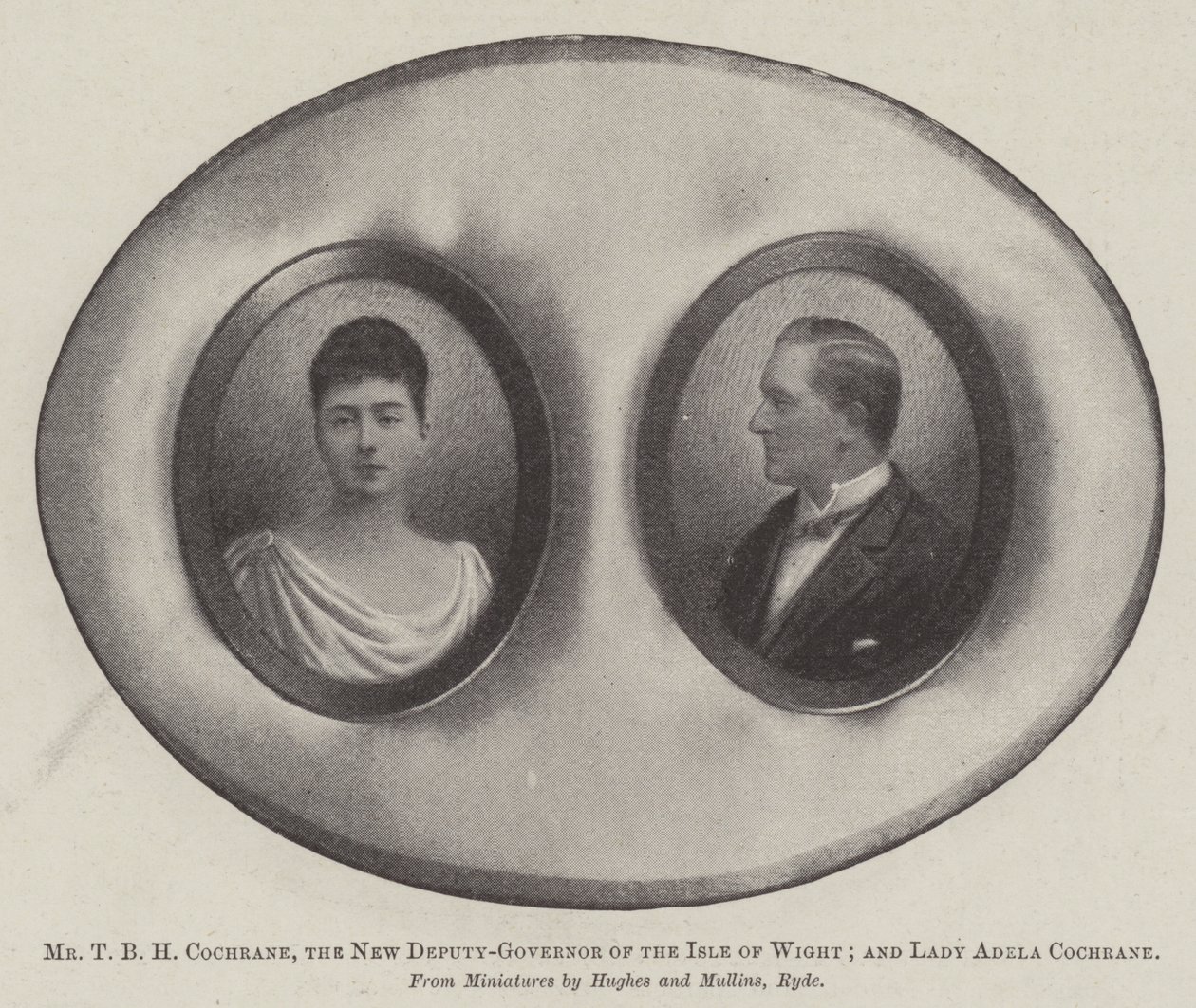 Mr T B H Cochrane, the New Deputy-Governor of the Isle of Wight; and ...