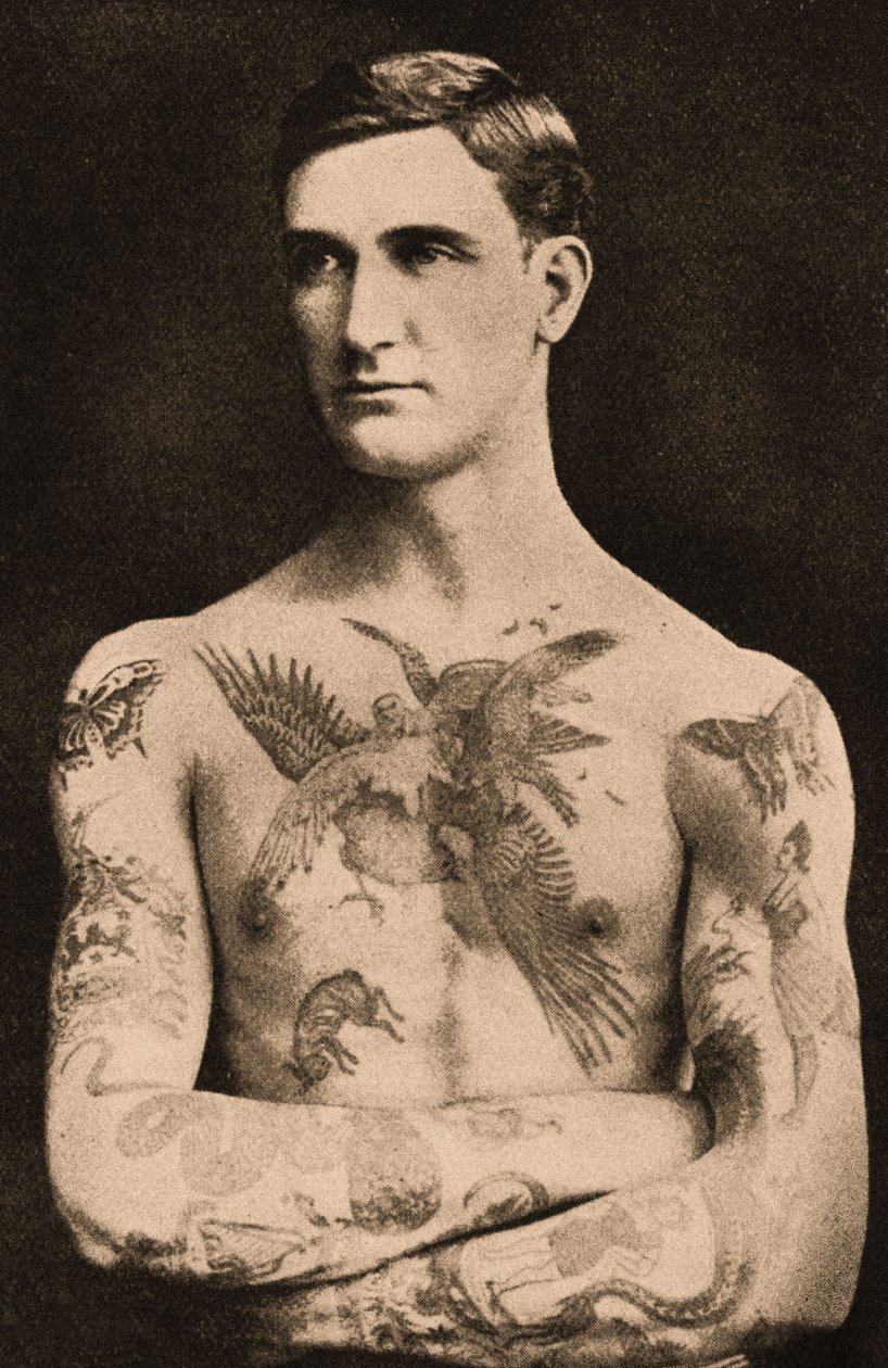 English Male Model Tattoos