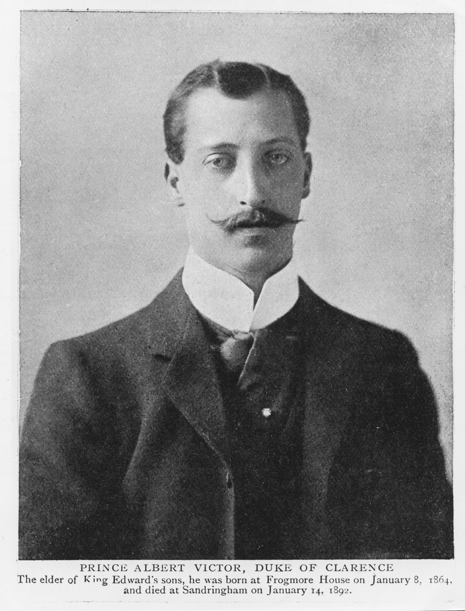 Prince Albert Victor, Duke of Clarence and Avondale (1864-92)