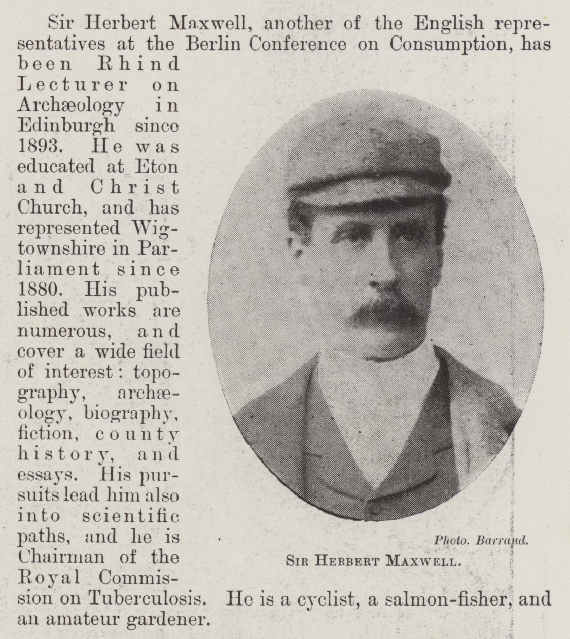 Sir Herbert Maxwell by English Photographer