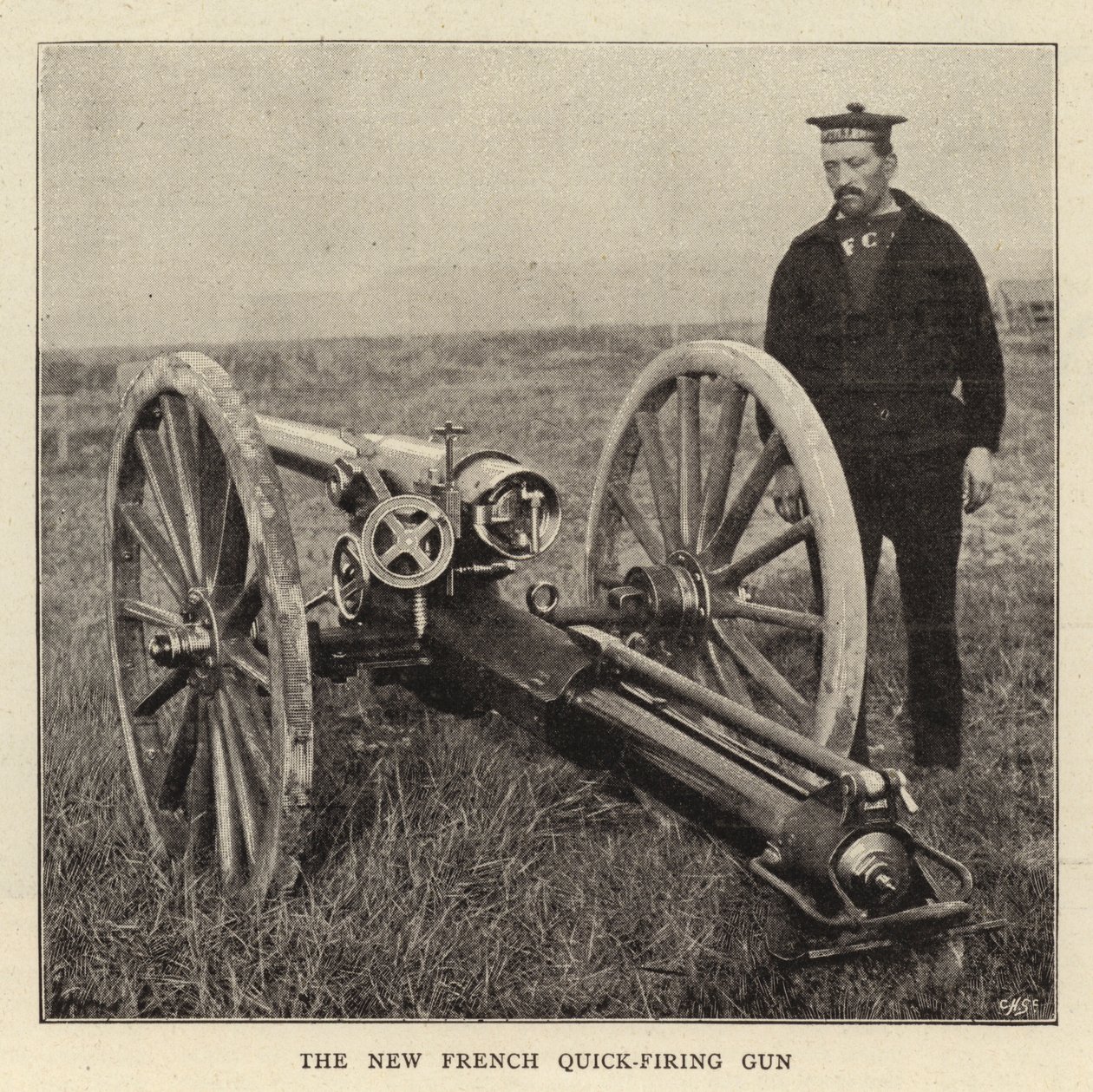 The New French Quick-Firing Gun by English Photographer