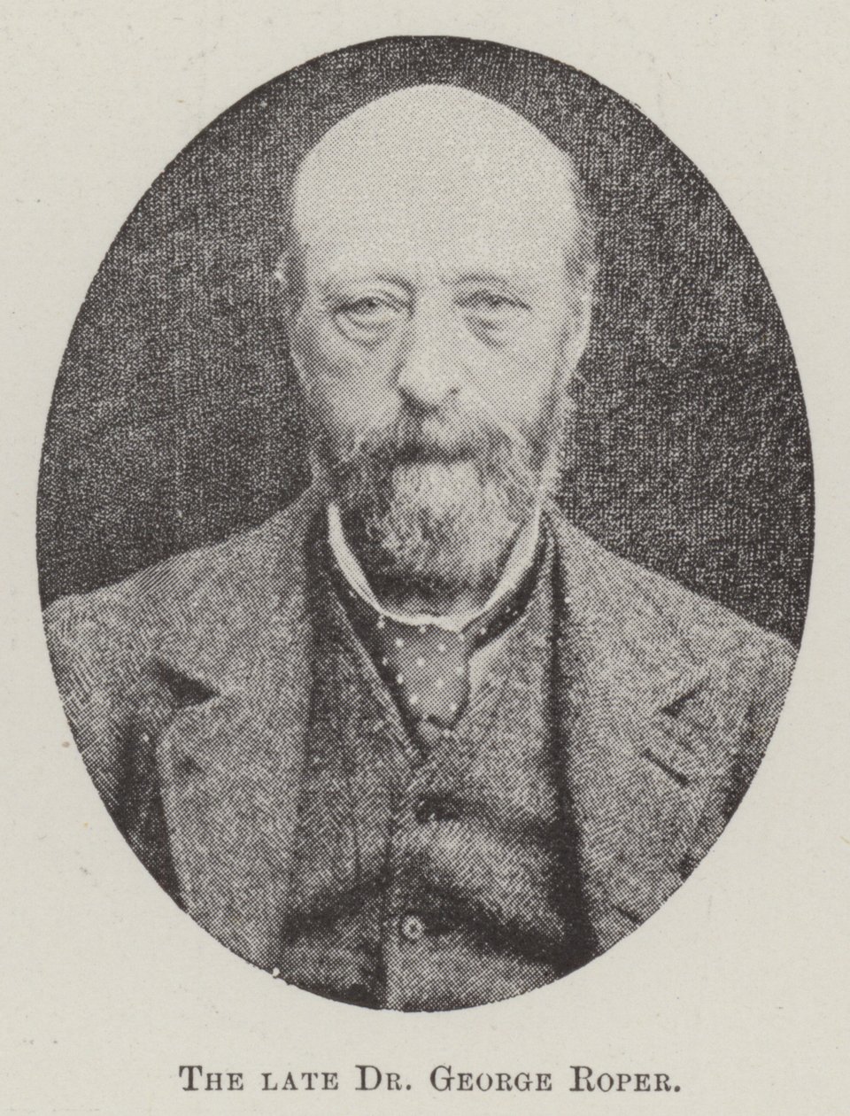 The late Dr George Roper by English Photographer