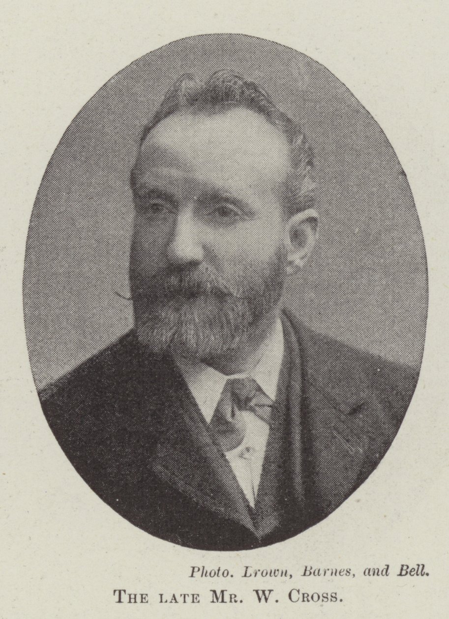 The late Mr W Cross by English Photographer