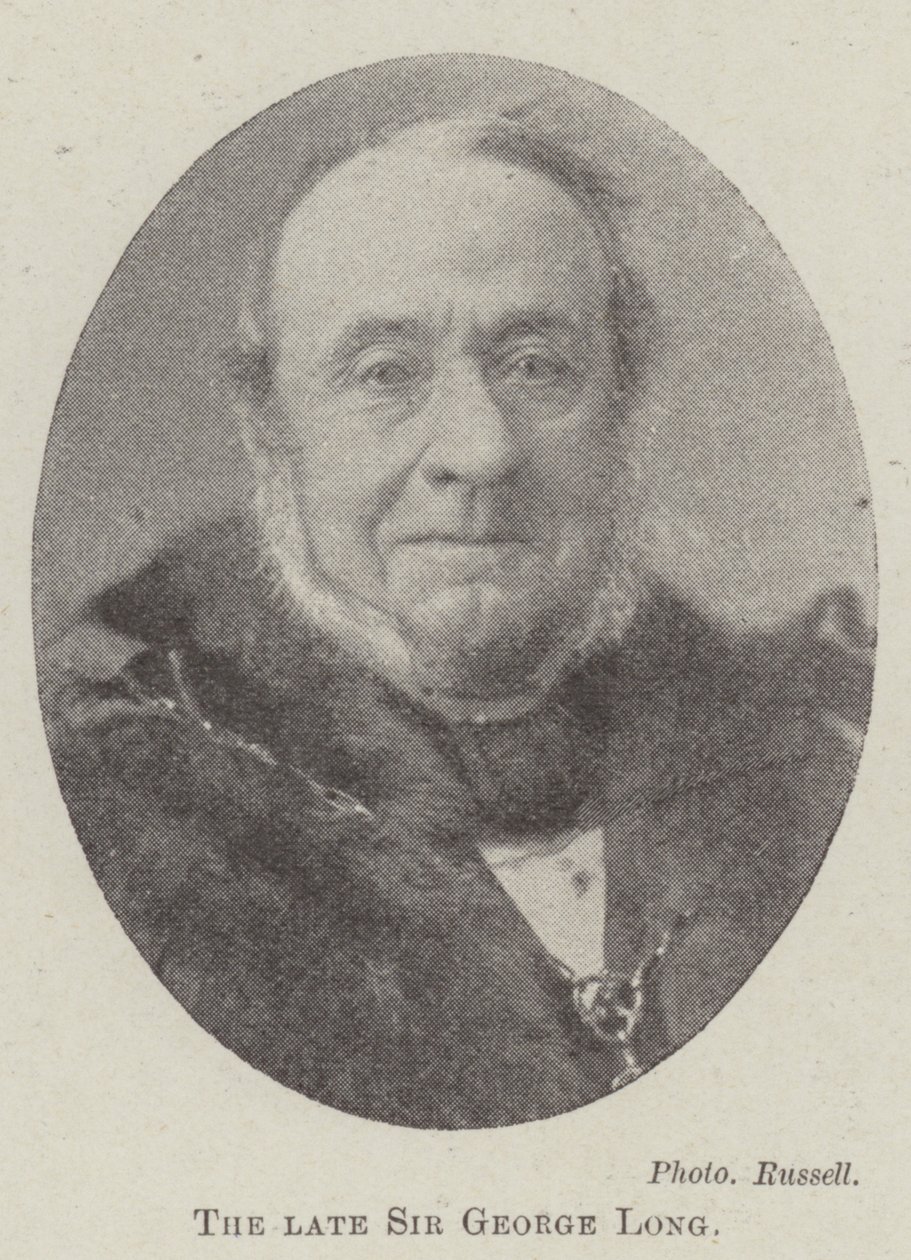 The late Sir George Long by English Photographer