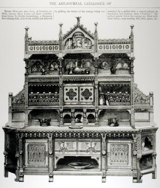 A Gothic 'Dressoir' for the dining room by English School