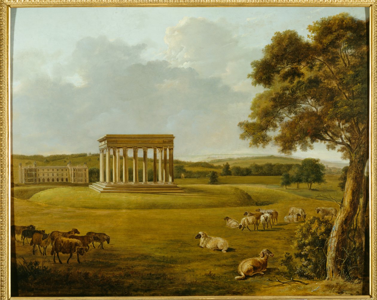 Audley End and the Temple of Concord by English School