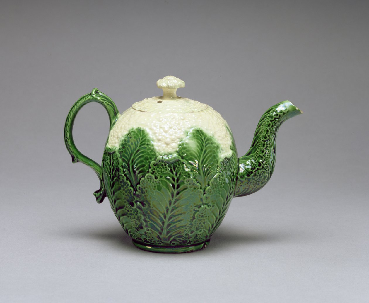 Cauliflower Teapot, from Burlem, Staffordshire, c.1759-66