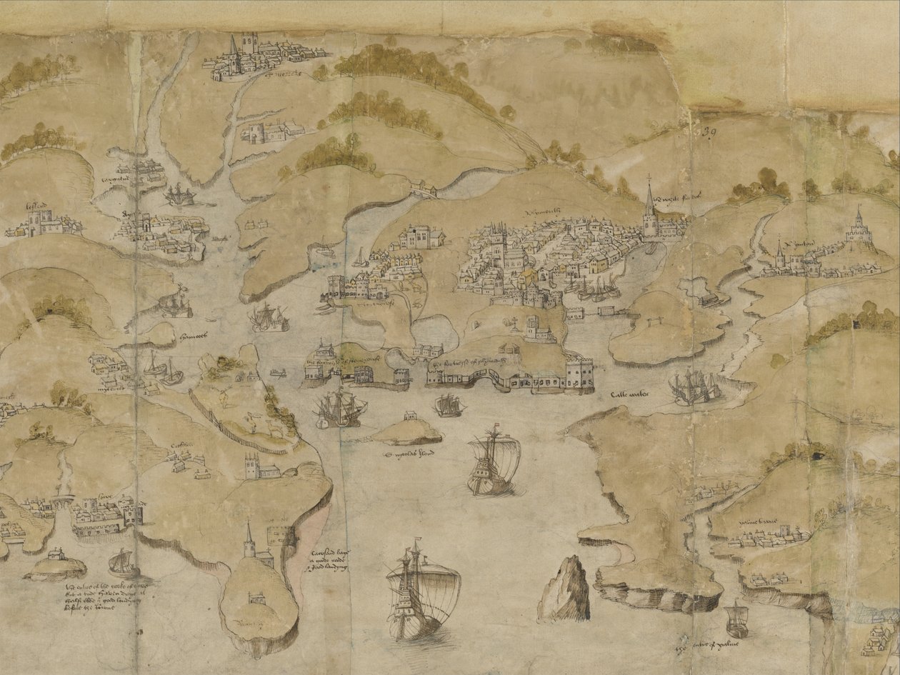Map of the Coast Between Fowey and Salcombe, Including Plymouth. Part ...