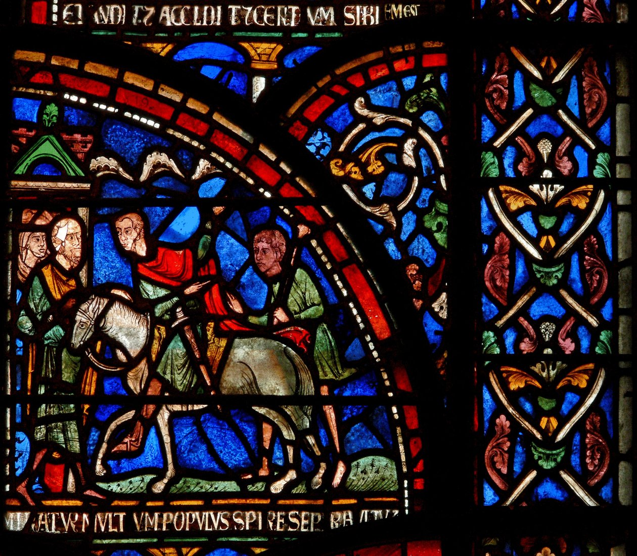 Miracle Window depicting a scene from the rescuing of William of ...