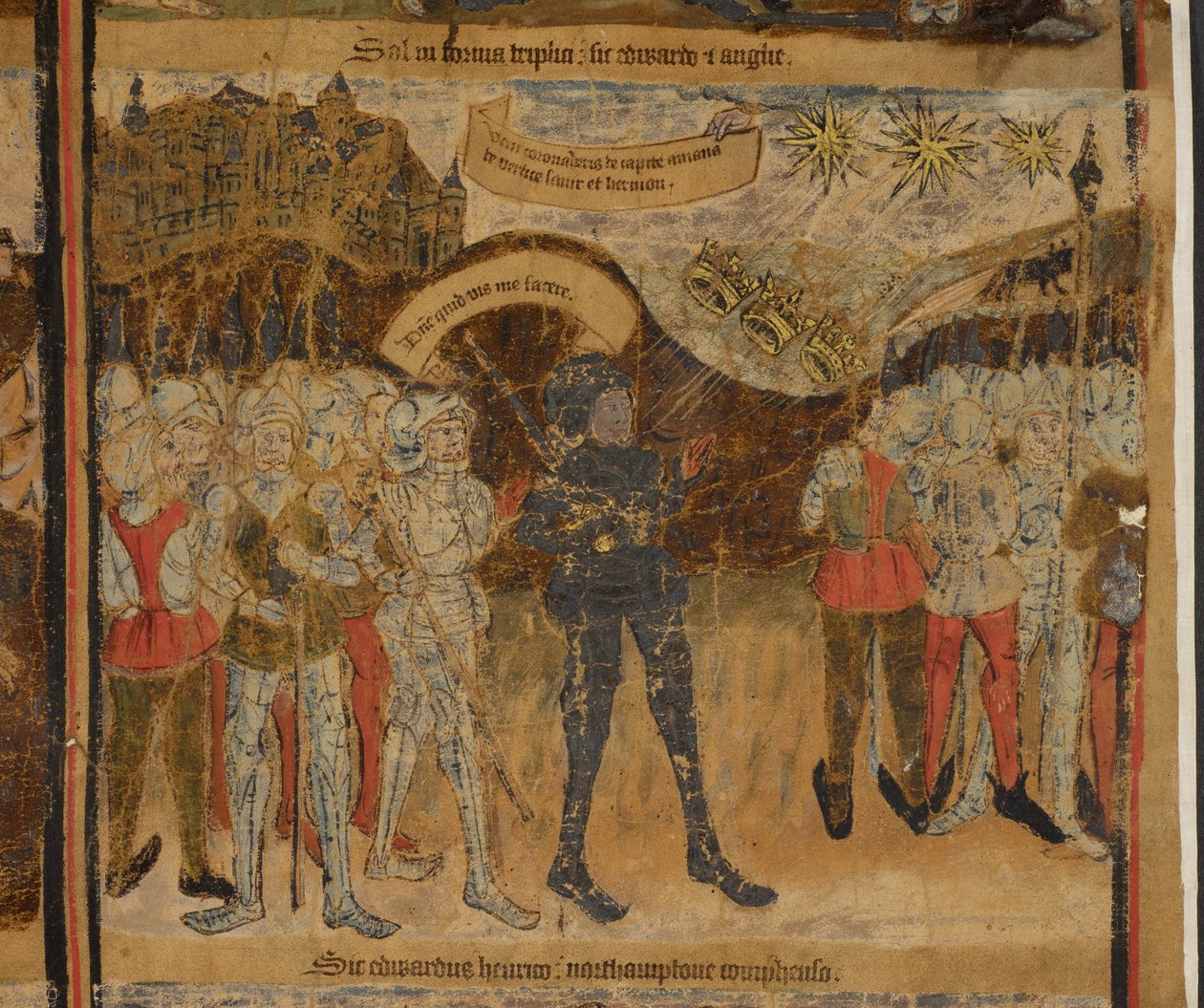 Battle of Mortimer's Cross, Edward of York, encouraged by a vision of ...