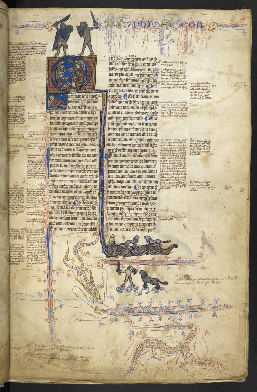 Aristotle Physica, from 'Libri naturales' by English School