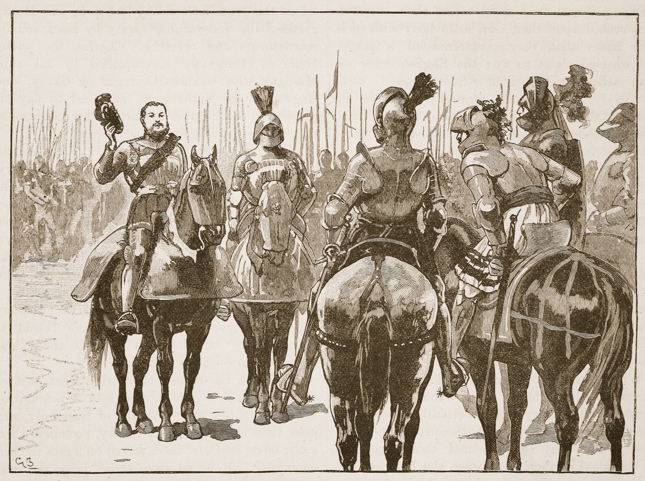 Henry and the Captured French Officers, Illustration from Cassell's ...