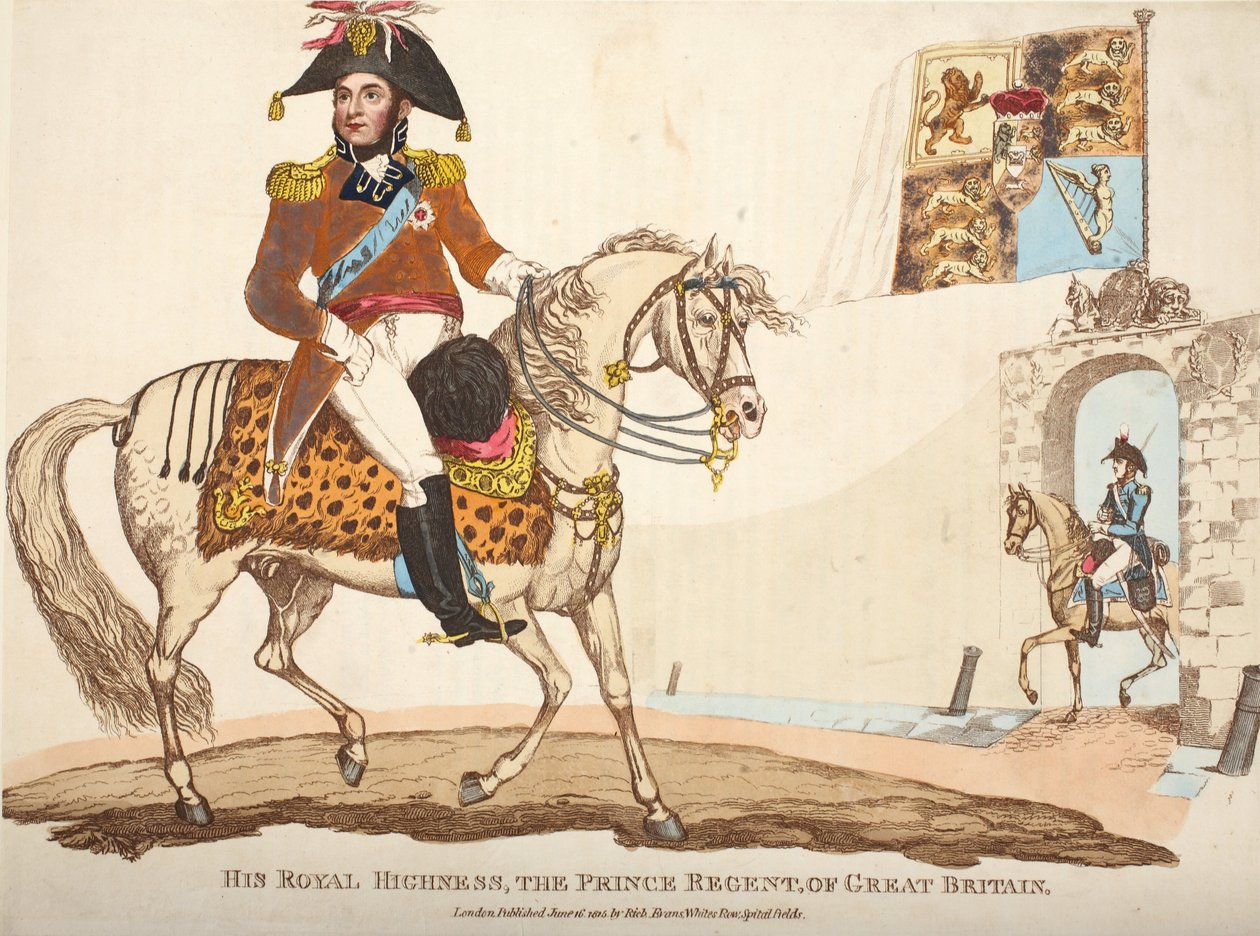 His Royal Highness, The Prince Regent of Great Britain, Illustration ...