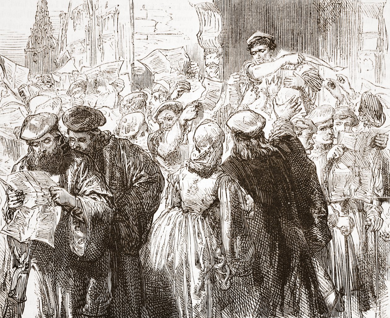 Luther's pamphlet: scene at the printing-house