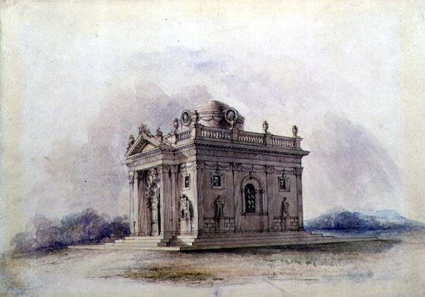 Mausoleum Design by English School: Buy fine art print