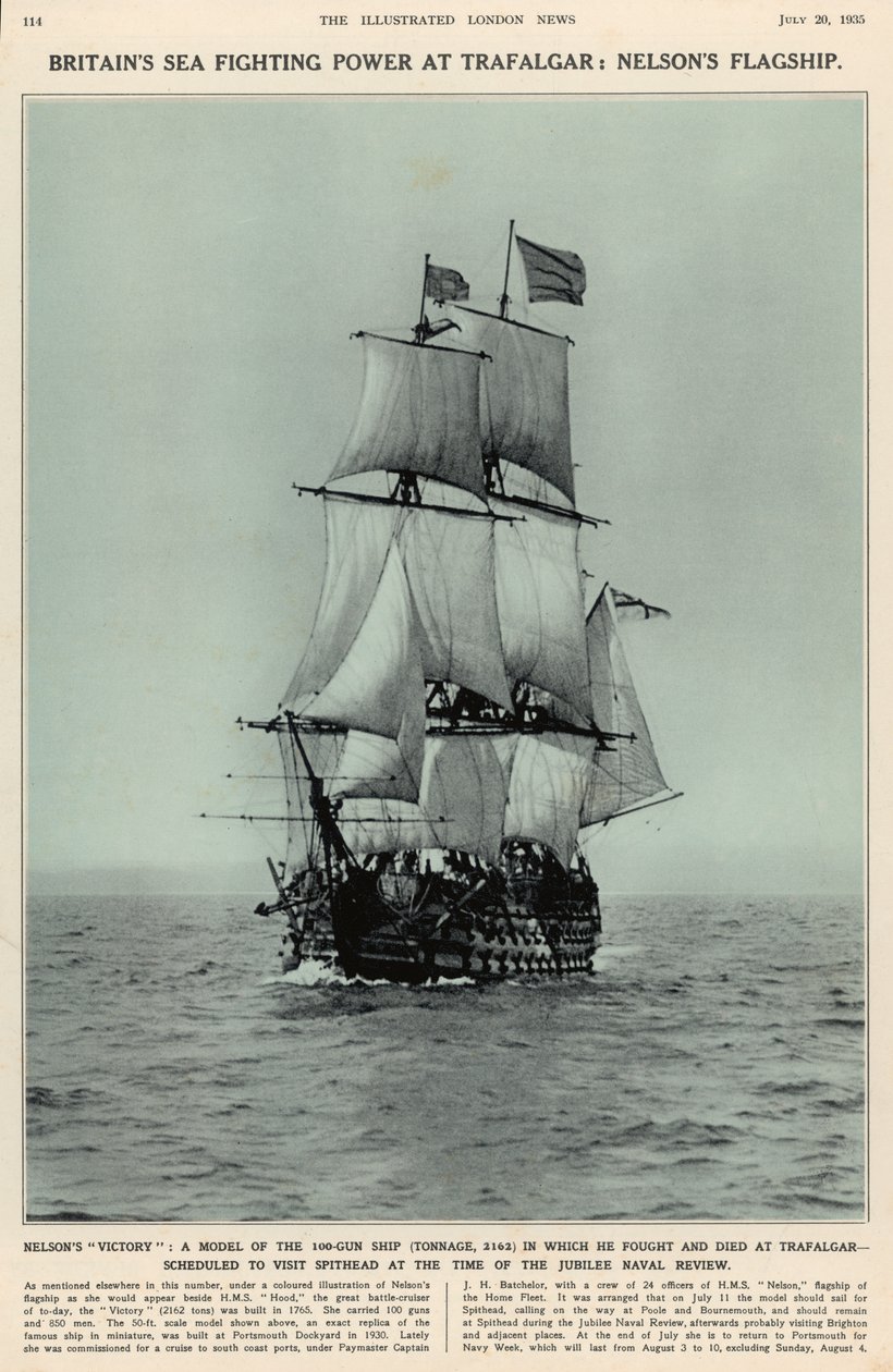 Nelson's Victory: a model of the 100-gun ship in which he fought and ...