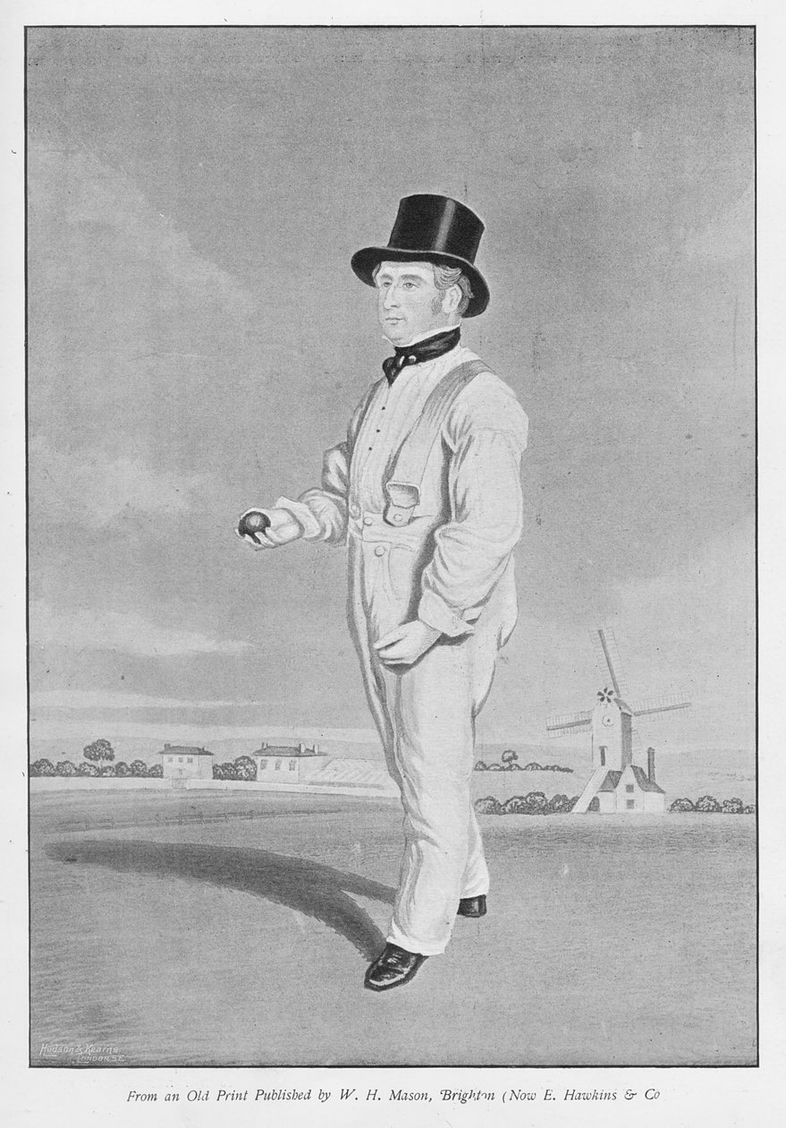 Old Lillywhite, from an Old Print Published in Famous Cricketers and ...