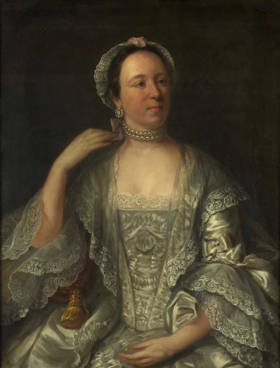 Portrait of Sarah Page by English School: Fine art print