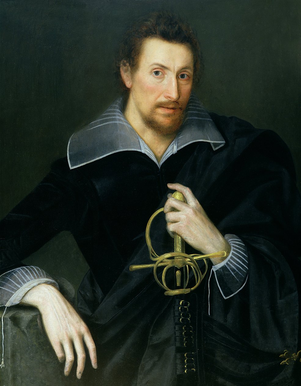 Portrait of a Man with a Sword by English School