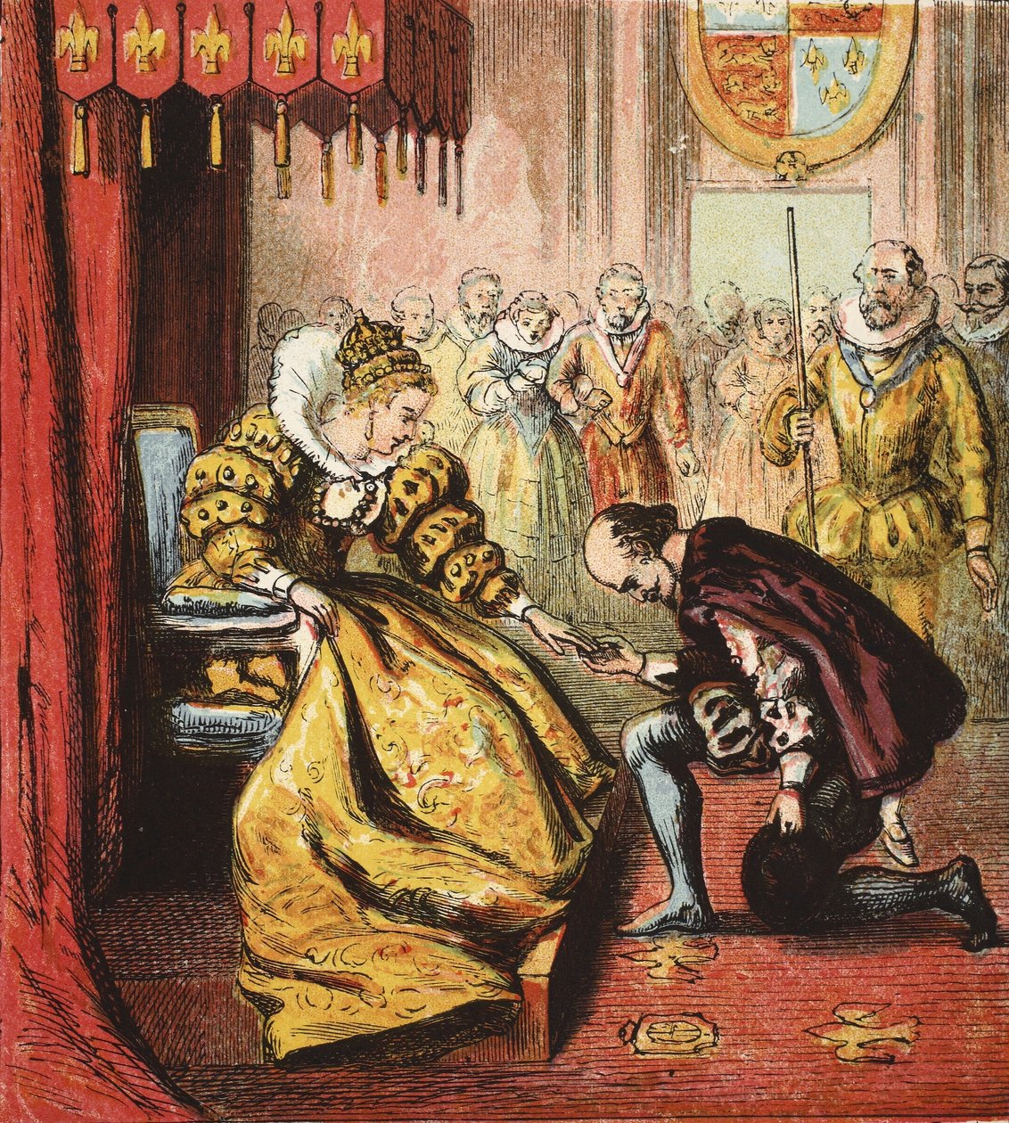 Queen Elizabeth I and Shakespeare by English School