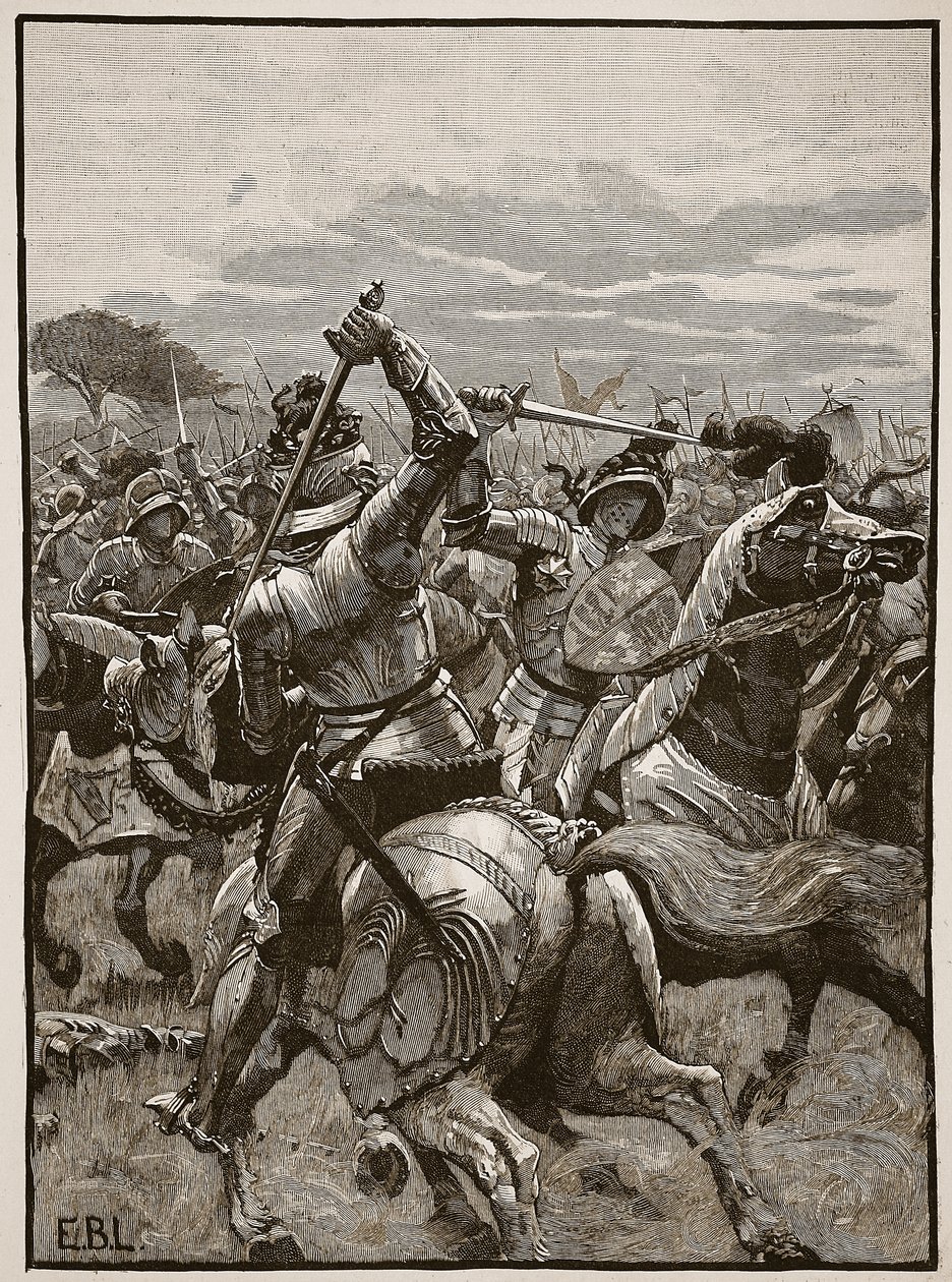 Richard III at the Battle of Bosworth, Illustration from Cassell's ...