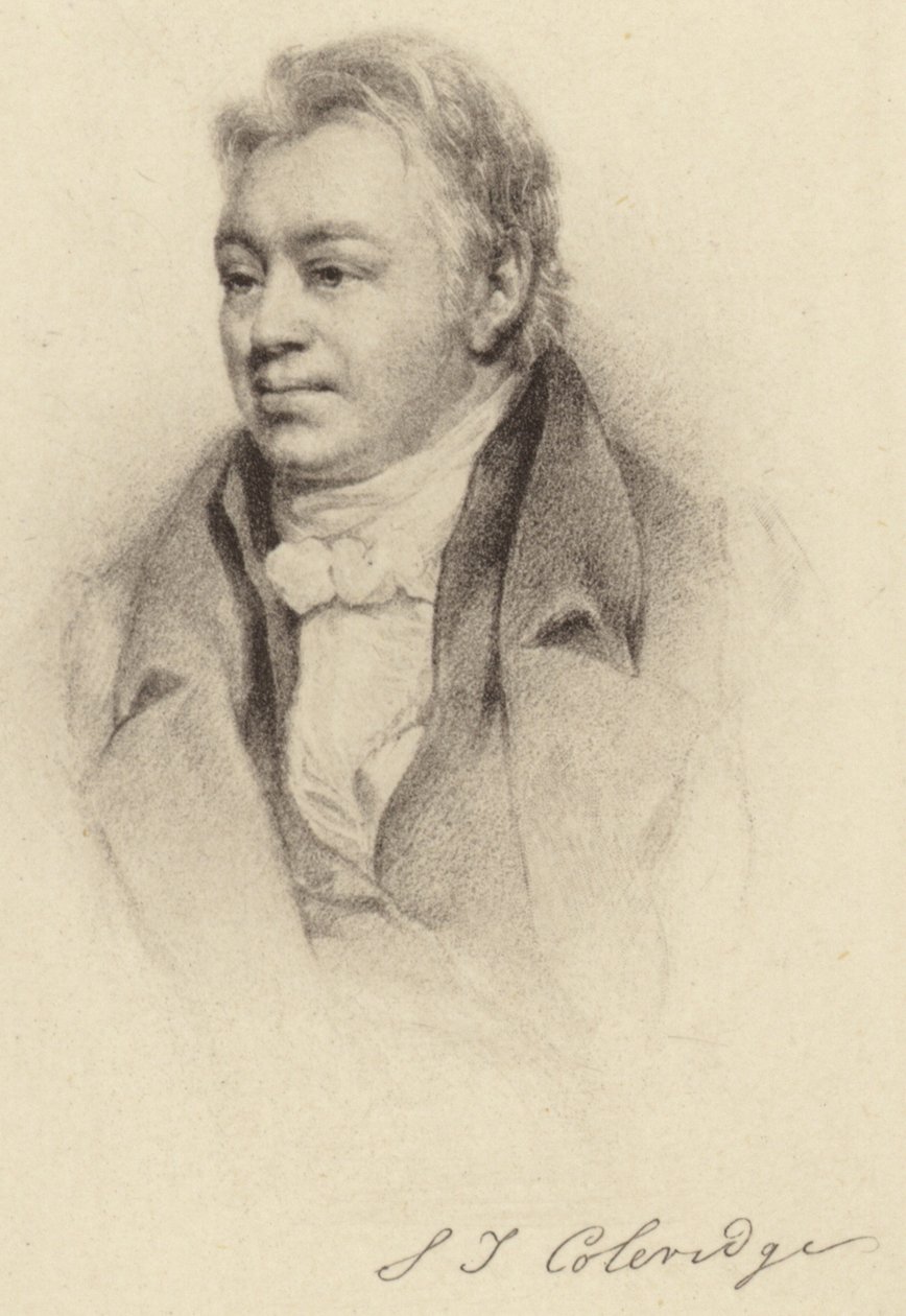 Samuel Taylor Coleridge by English School: Fine art print