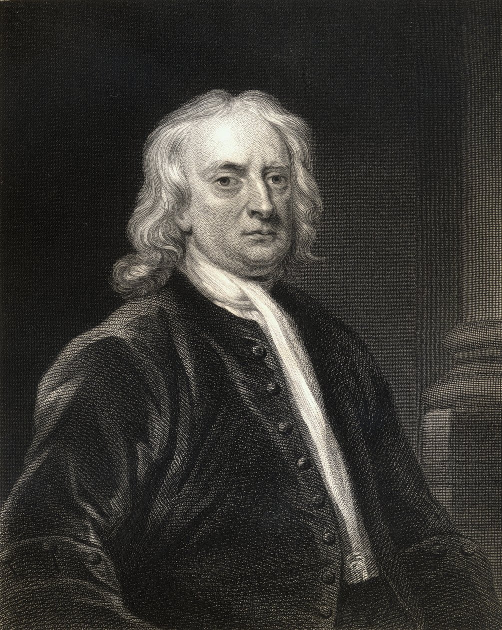 Sir Isaac Newton from Gallery of Portraits, published in 1833