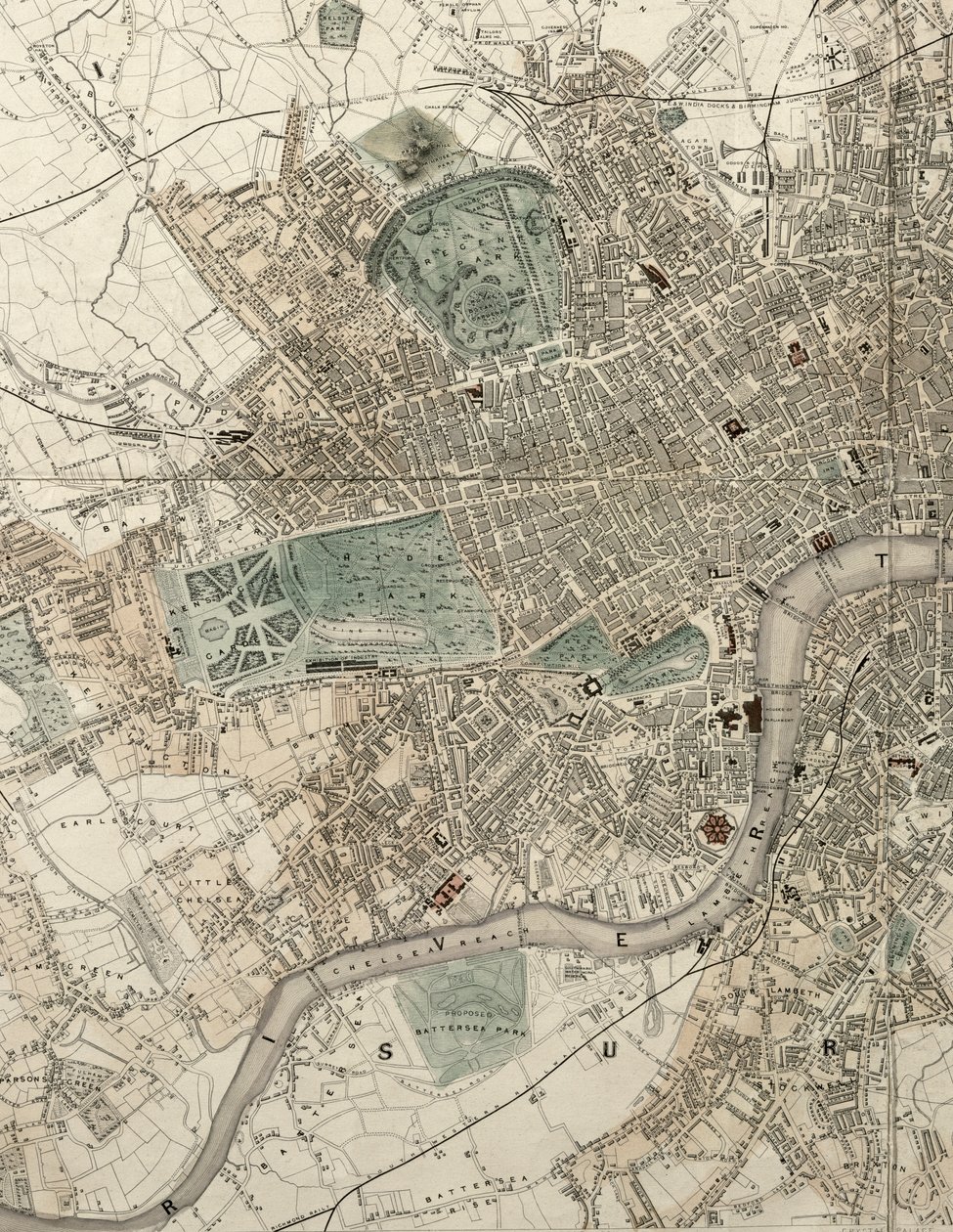 Tallis's Illustrated Plan of London and its Environs, in Commemoration ...