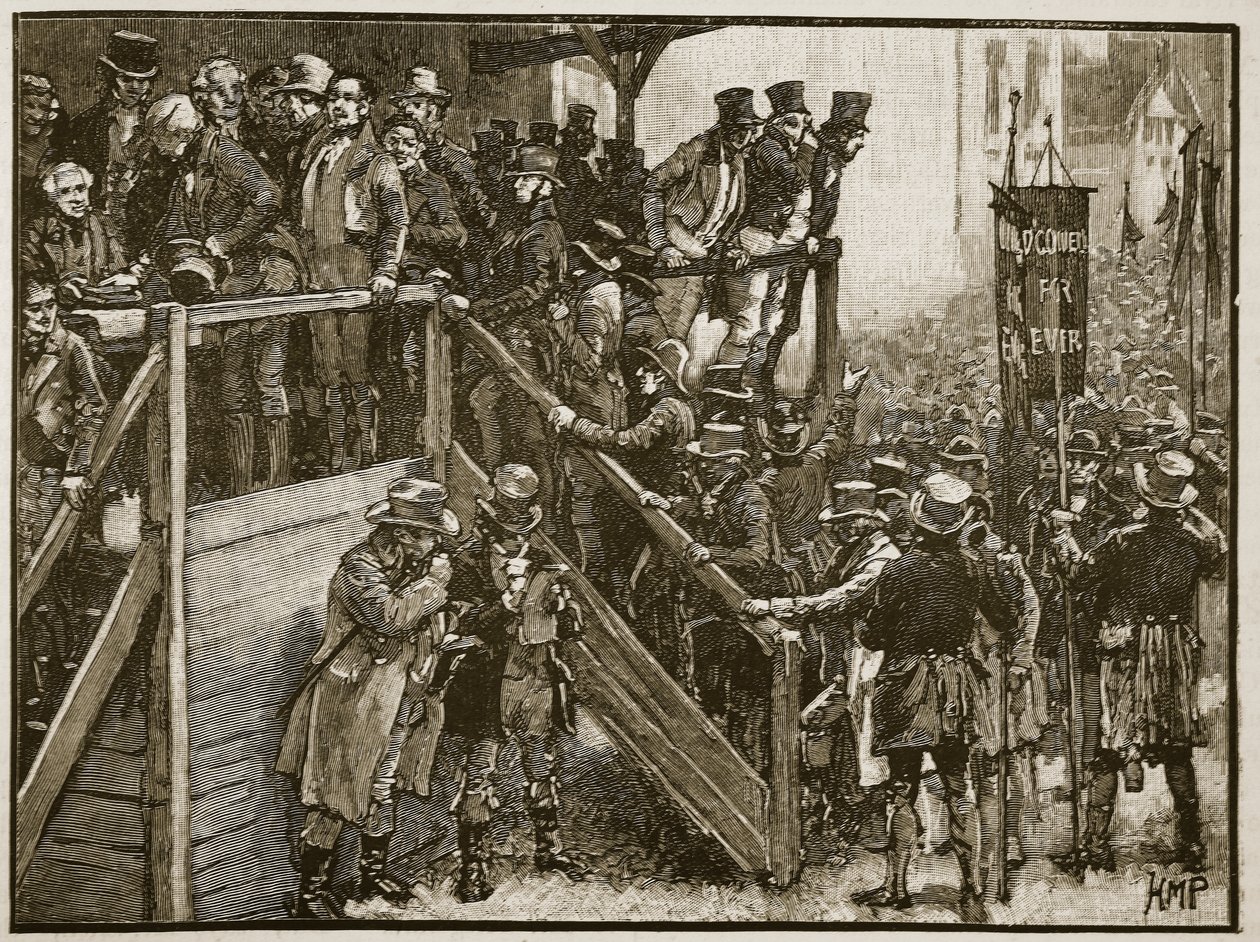 The Clare Contest: Father Murphy leading his tenants to the poll ...