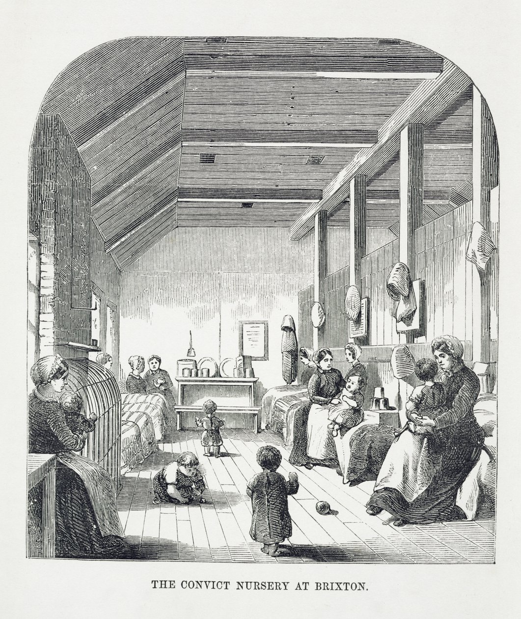 The Convict Nursery at Brixton, from The Criminal Prisons of London and ...