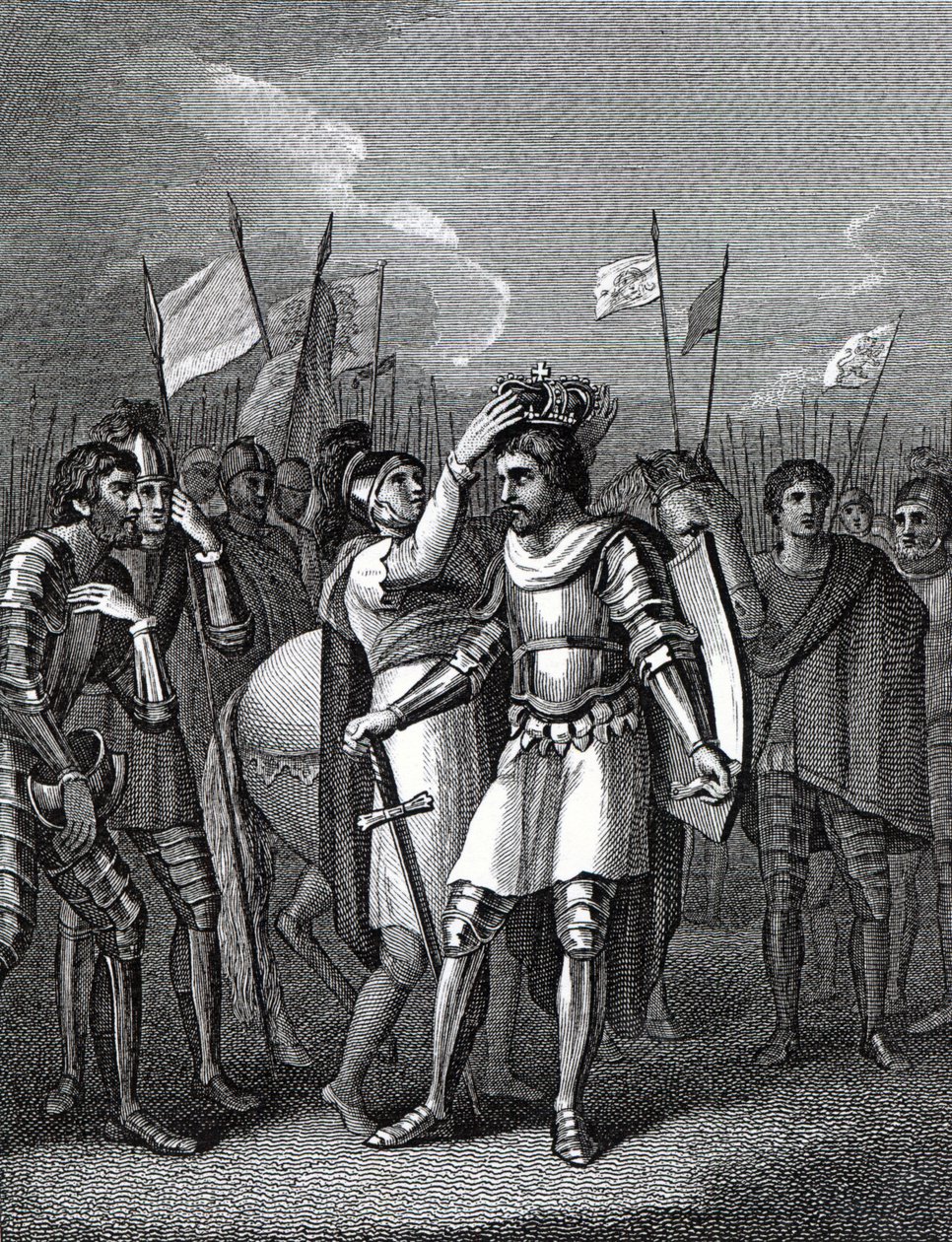 The Earl of Richmond Chosen King after the Battle of Bosworth, from ...
