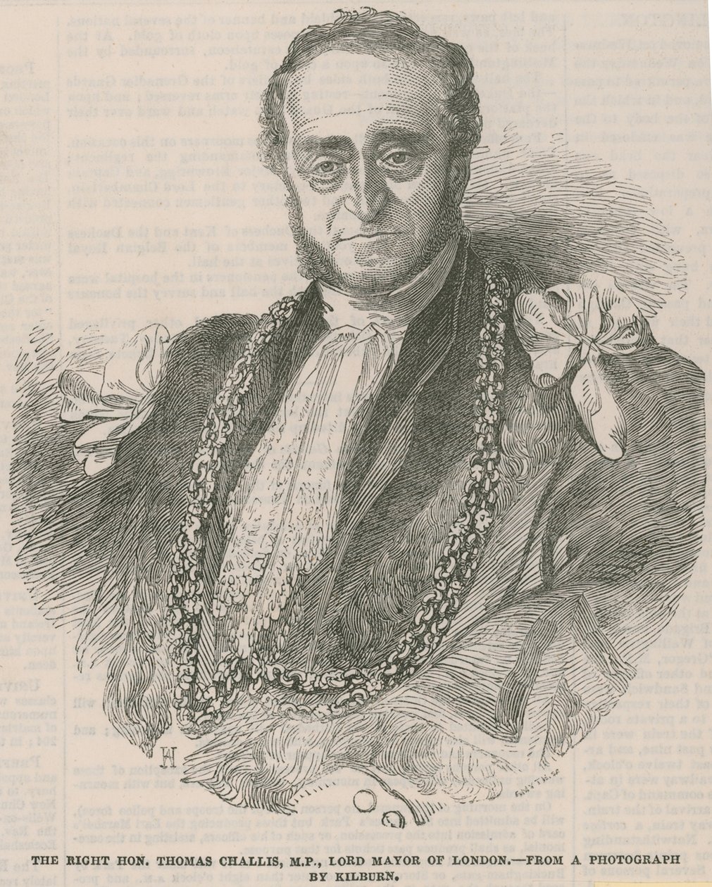 The Right Honourable Thomas Challis, MP, Lord Mayor of London