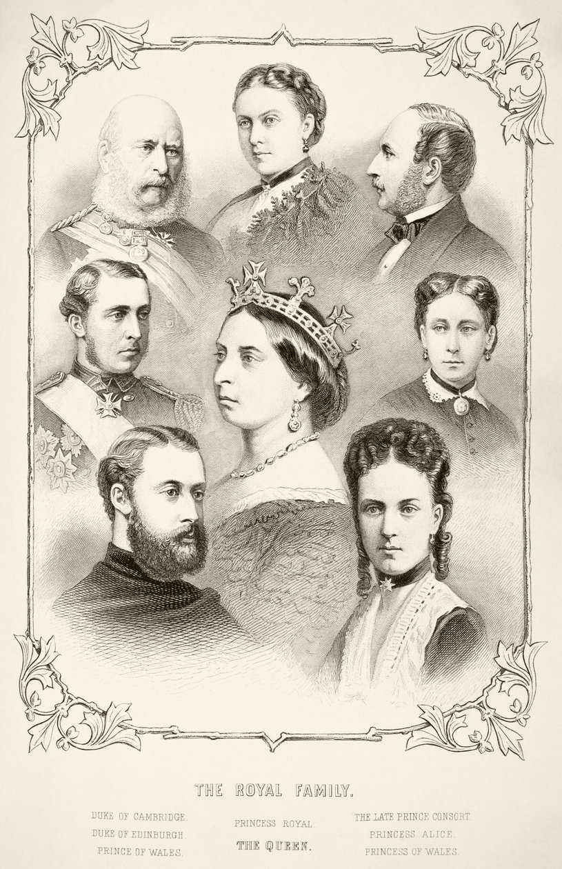 The Royal Family of Queen Victoria, from 'The National and Domestic ...