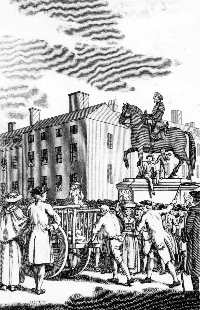 William Stroud, 'A Man whipped at the Cart's Tail for petit Larcenry ...