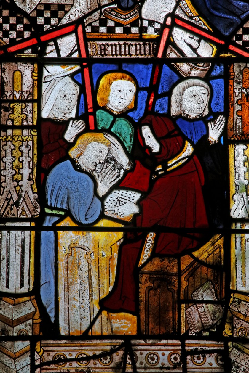 Window depicting the Seven Sacraments: Penitence