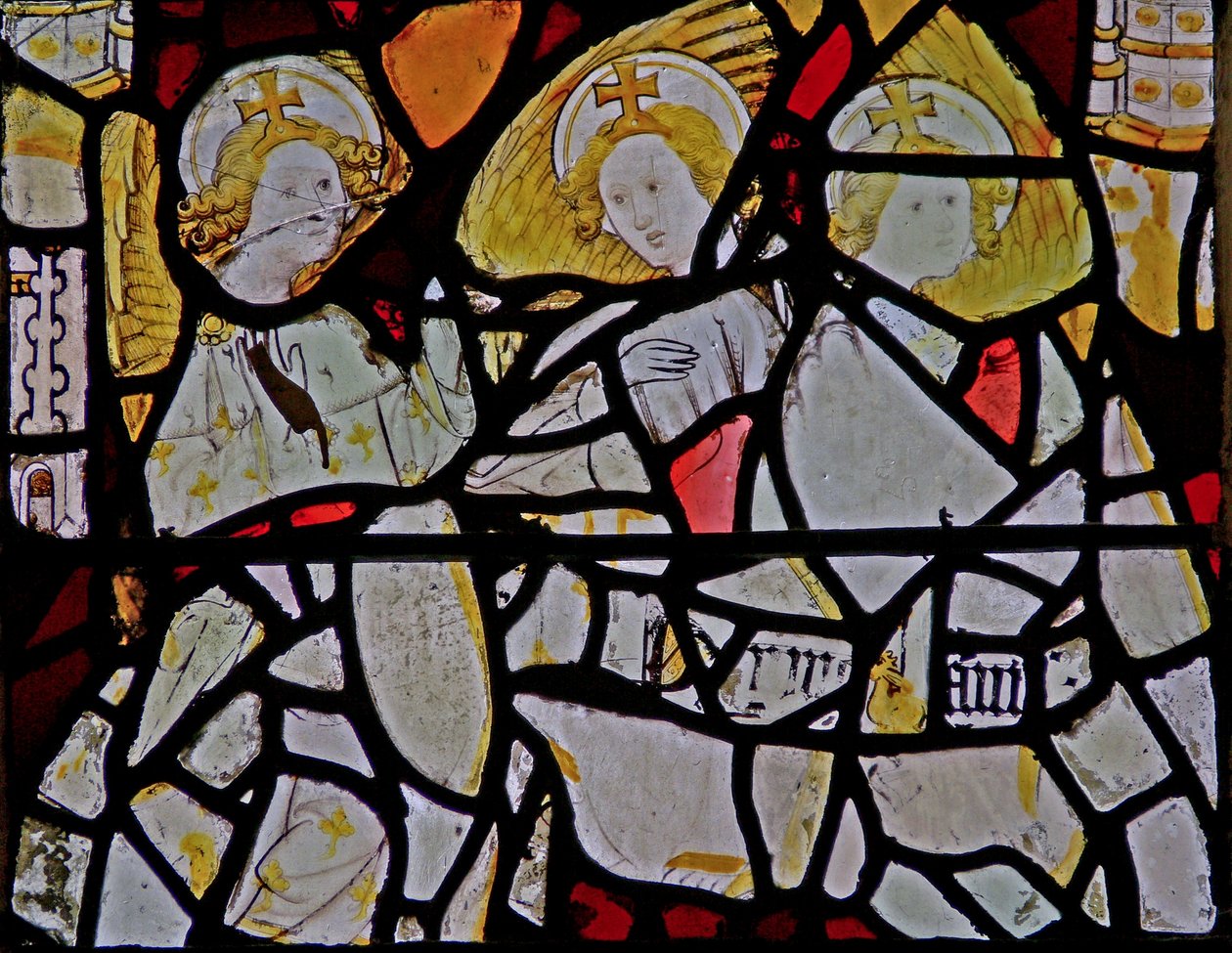 Window depicting the angelic Hierarchy: Powers