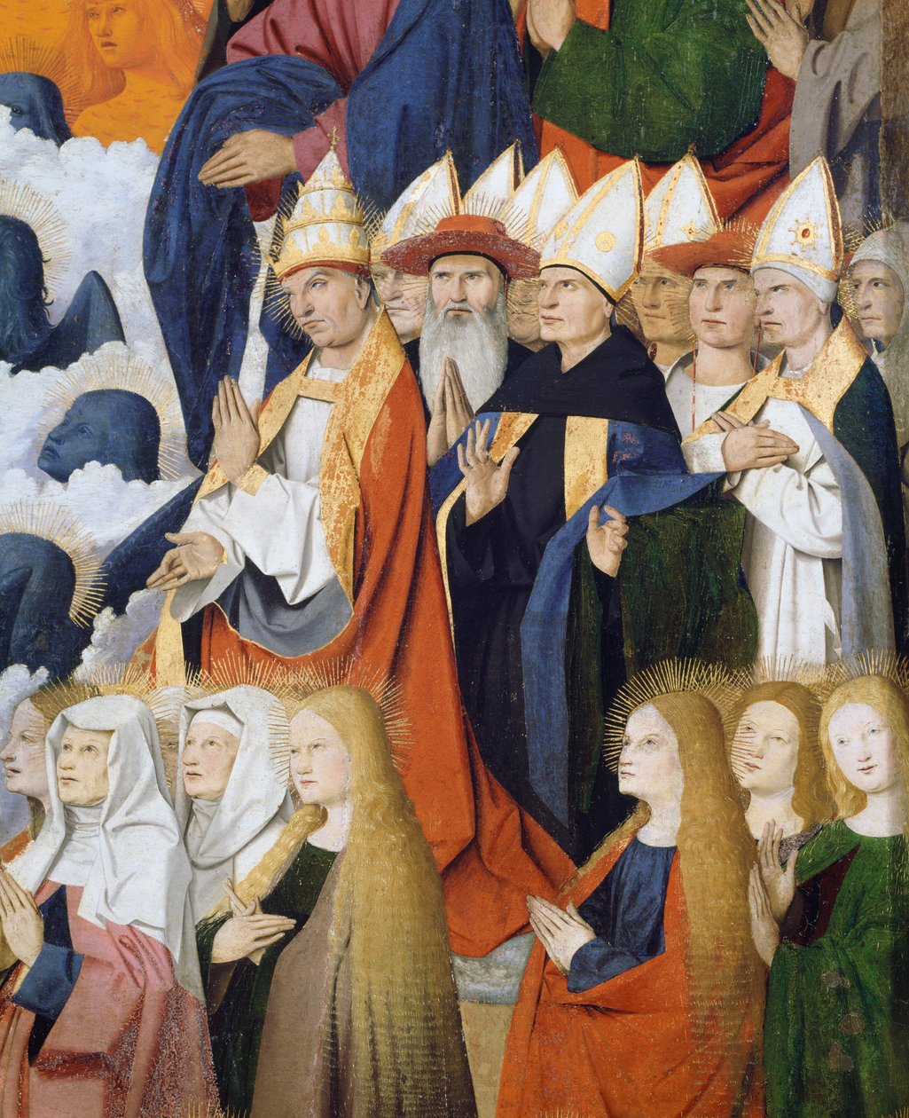 Saints and bishops (detail) by Enguerrand Quarton