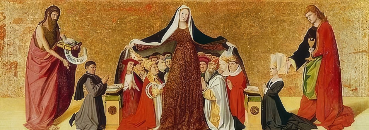 Madonna of Mercy. 1452 by Enguerrand Quarton