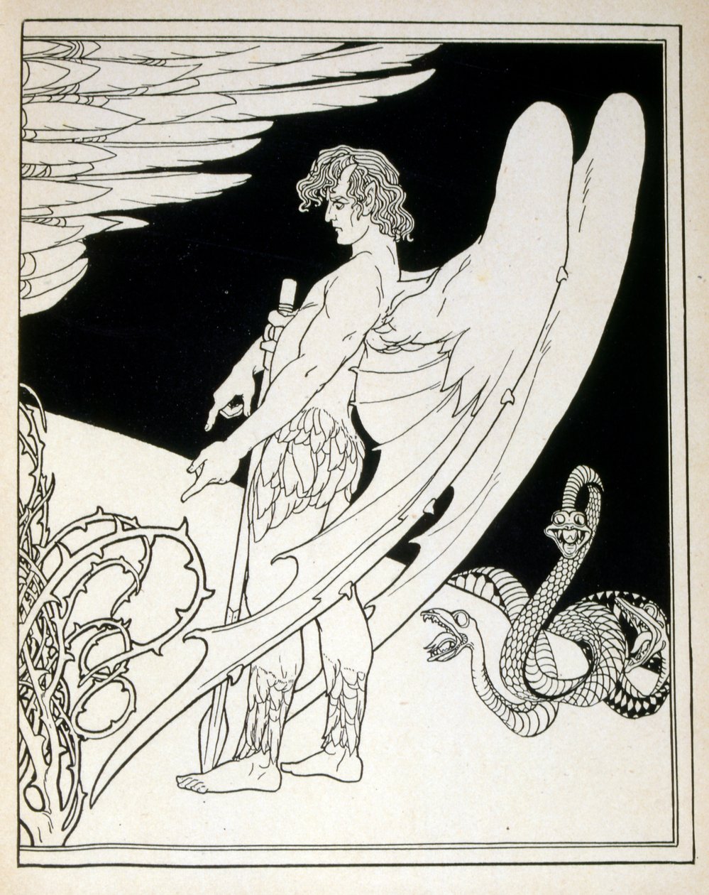 A Giant Angel, from the book Judah illustrated by Ephraim Moses Lilien