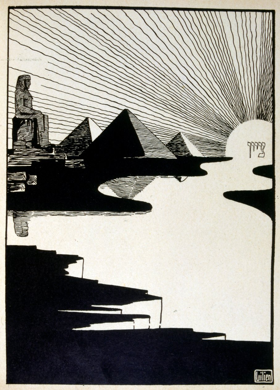 Passover Festival, from the book Judah illustrated by Ephraim Moses Lilien