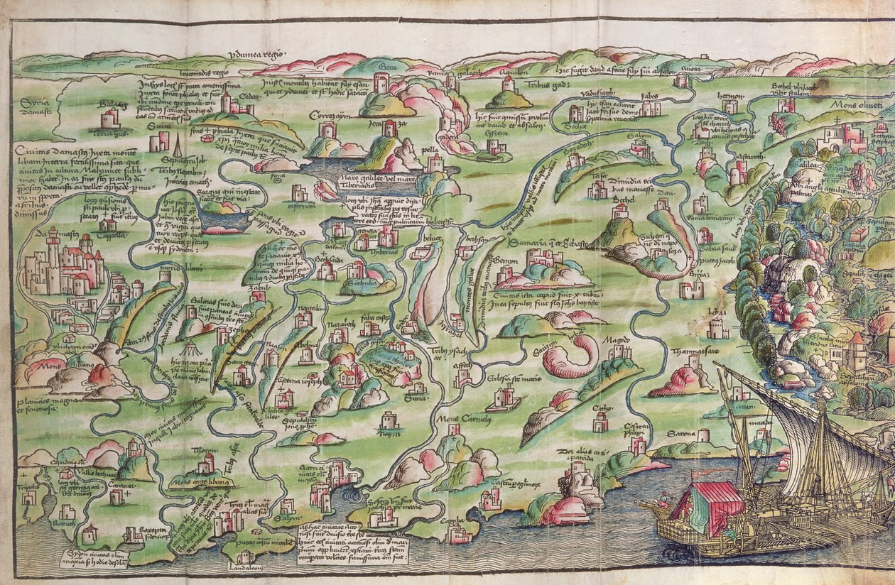 Map of the City of Jerusalem, from 'Peregrinatio in Terram Sanctam' by ...