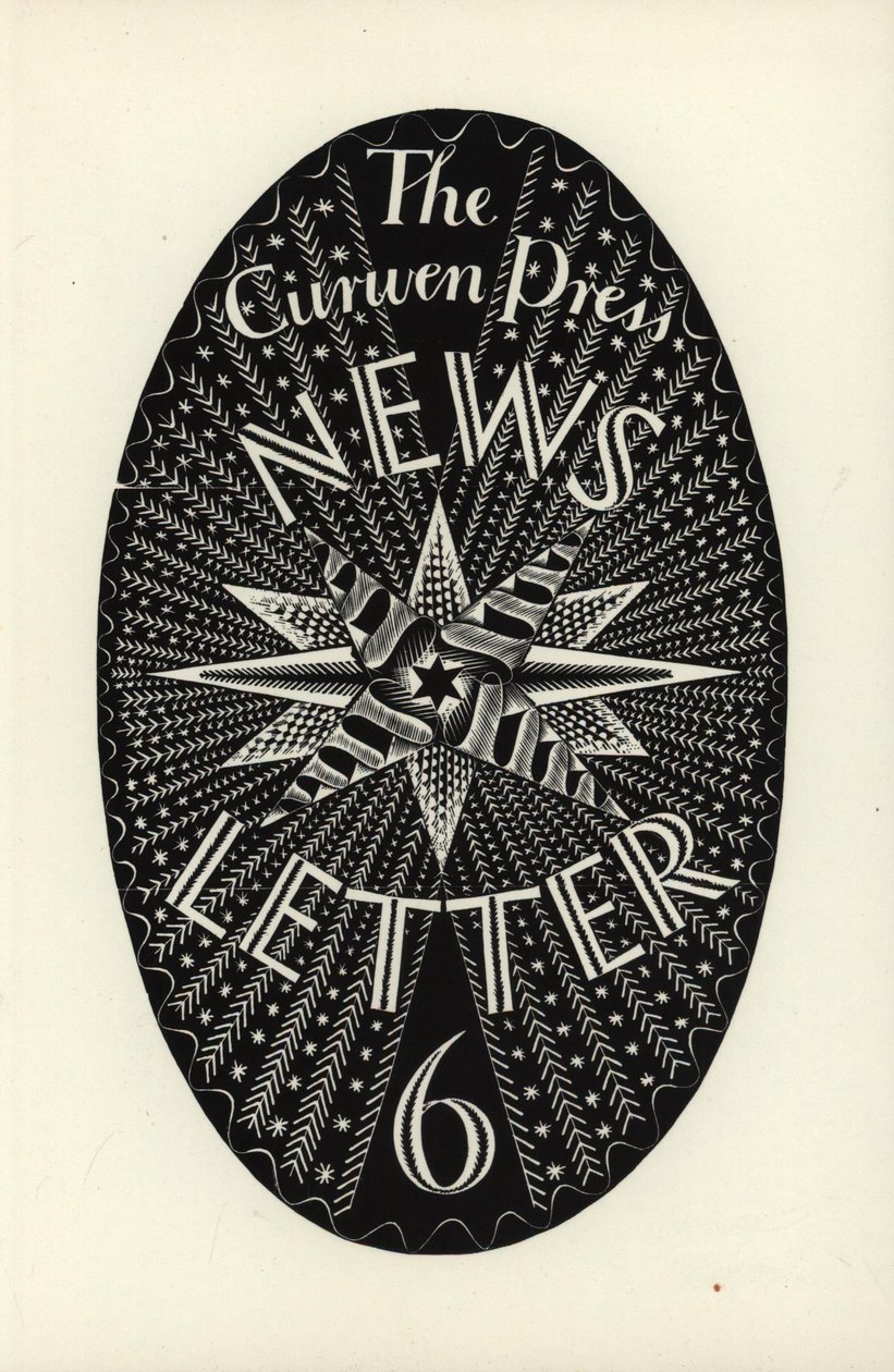 Design for The Curwen Press News-Letter, Number 6, 1934